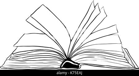 open book outline vector symbol icon design. Beautiful illustration ...