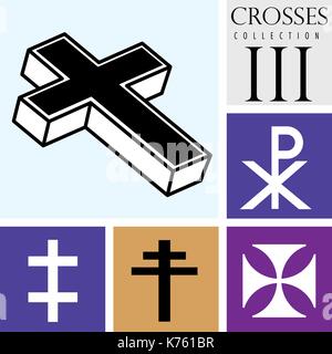 Illustration of a set of different crosses types Stock Vector Image ...