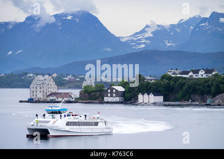 FRAM Fast Ferry, Alesund, Norway Stock Photo - Alamy