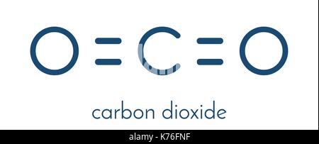 carbon dioxide greenhouse gas molecular model vector illustration Stock Vector Image & Art - Alamy