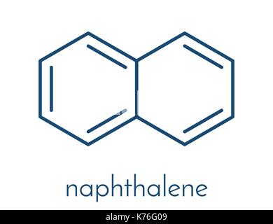 Chemical structure of naphthalene, a mothball ingredient Stock Photo ...