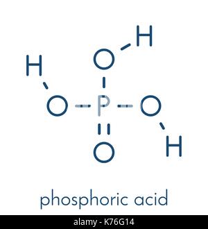 orthophosphoric acid. The chemical formula of Phosphoric acid. Infographics. Vector illustration ...