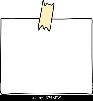 note paper drawing Stock Vector Image & Art - Alamy