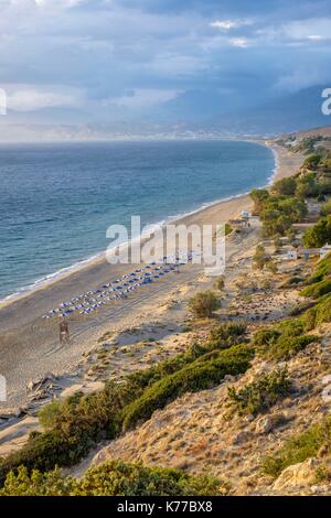 Greece, Crete, Heraklion district, surroundings of Matala, Messara bay ...