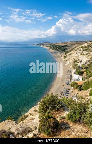 Greece, Crete, Heraklion district, surroundings of Matala, Messara bay ...