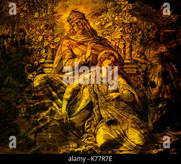 King Solomon and his love, Song of Solomon, graphic collage from ...