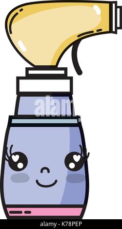 kawaii cute happy spray bottle Stock Vector Image & Art - Alamy