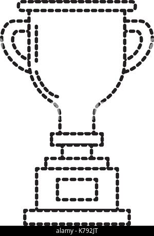 dotted shape prize object symbol of champion winner vector illustration ...