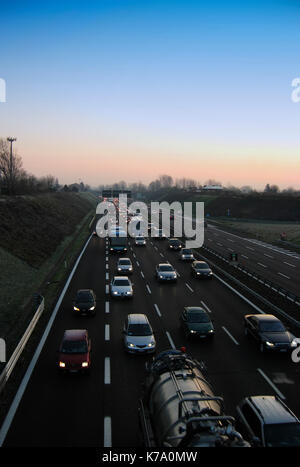 Higway road with cars Stock Photo - Alamy