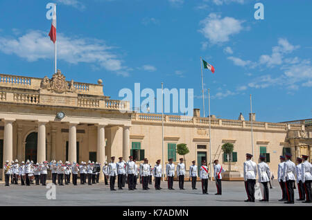 Parade of the Maltese Army, Armed Forces of Malta, in Parade uniform ...