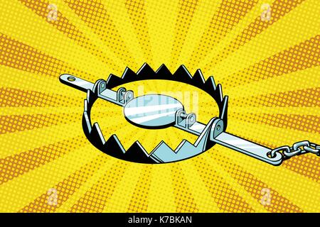 Hunting trap icon, cartoon style Stock Vector Image & Art - Alamy