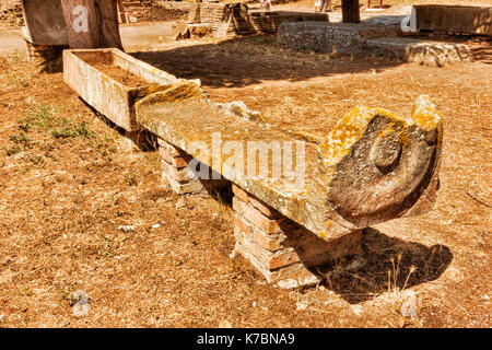 Rome. Italy. Ostia Antica. The Tomb of Cartilius Poplicola (Sepolcro di ...