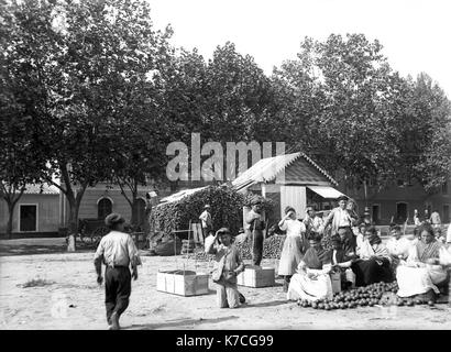 Spanish market town in the 1890s Spain Europe Stock Photo - Alamy