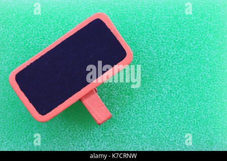 Blank wooden sign on the sponge background for design in your work ...