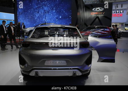 The Chinese car manufacturer Chery presents the Chery ExeedTX at the 67 ...