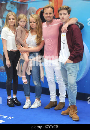 Jason Donovan and children Jemma Donovan, Molly Donovan & Zach Stock ...