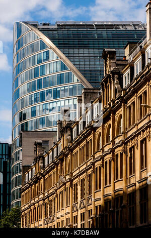 London Wall and Moor House, Moorgate, The City of London, London, UK ...