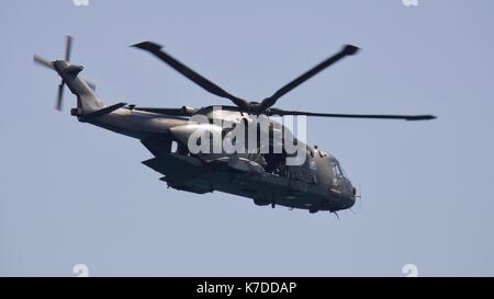 Royal Marines Merlin MK3 Commando helicopter Stock Photo - Alamy