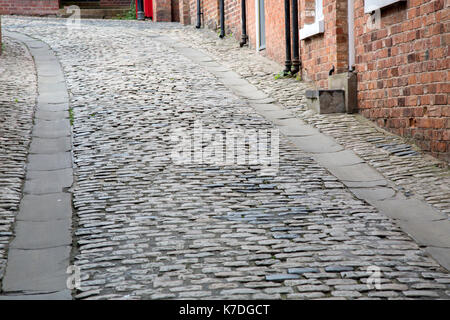 Cobblestone Street, Shrewsbury, England; UK Stock Photo - Alamy