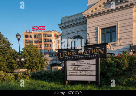 Union Station in Worcester, MA Stock Photo - Alamy