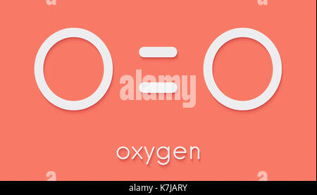 Elemental oxygen (O2) molecule. Skeletal formula Stock Photo - Alamy