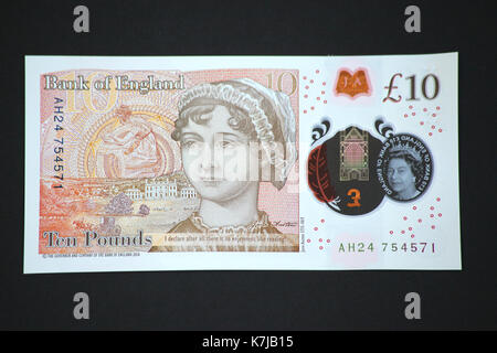 Jane Austen £10 pound note, England, UK Stock Photo - Alamy