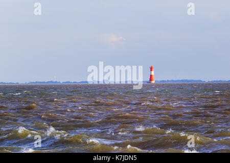 The lighthouse Arngast as seen from the Nassauhafen, Wilhelmshaven ...