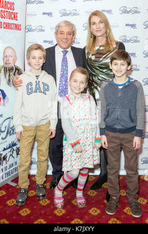 Sally and John Bercow with children Oliver, Freddie and Jemima ...
