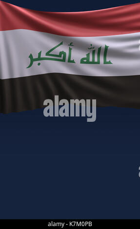 Flag Iraq Colors, Iraqi 3D Flag (3D Render Stock Photo - Alamy