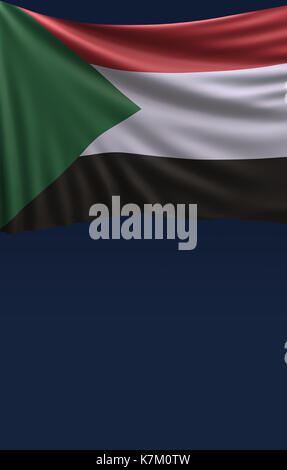 Flag Sudanese Colors, Sudan Flag (3D Render Stock Photo - Alamy