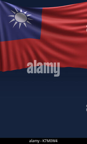 Flag Taiwanese Colors, Taiwan Flag (3D Render Stock Photo - Alamy