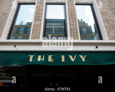The Ivy Soho Brasserie in Broadwick Street, Soho, London, England, UK ...