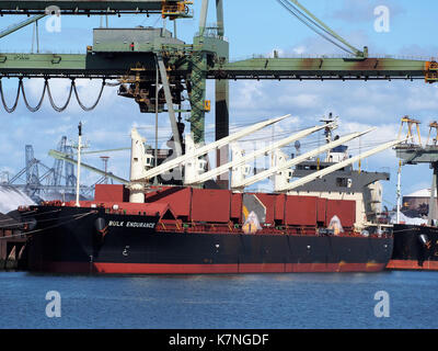 The Bulk Endurance, a bulk carrier ship built in 2016, is pictured ...