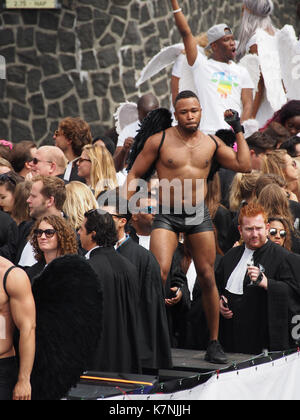 The 'Boat advocaten boot' was part of the Canal Parade in Amsterdam in ...