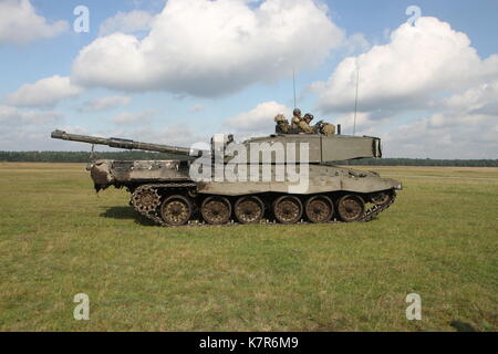 Challenger 2 Main Battle Tank (MBT) of the British Army on exercise on ...