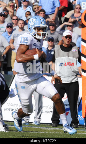 Ncaafb. 16th Sep, 2017. North Carolina Tar Heels linebacker Kayne ...