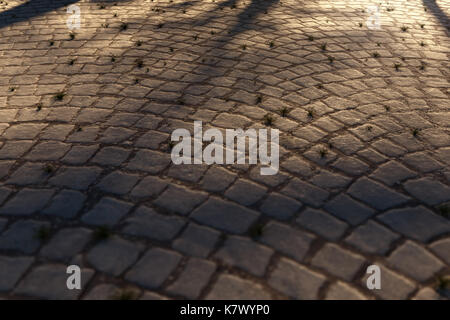 Sunlight Shining on Stone Pavement Stock Photo - Alamy