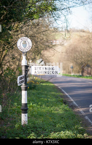 Village signs, Storrington, West Sussex, England, United Kingdom Stock ...
