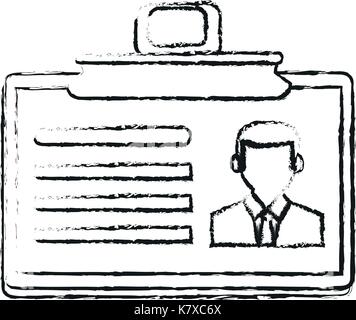 Identification card sketch icon Stock Vector Image & Art - Alamy