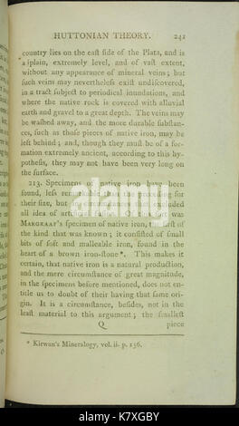 This page from 'Illustrations of the Huttonian Theory of the Earth ...