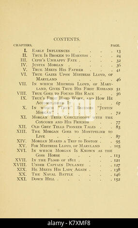 Justin Morgan, founder of his breed Stock Photo - Alamy