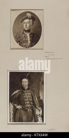 Jacobite broadside Prince Charles Edward Stuart with Miss Cameron and Miss Macdonald Stock Photo ...