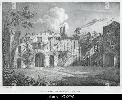 Interior of Raglan Castle Stock Photo - Alamy