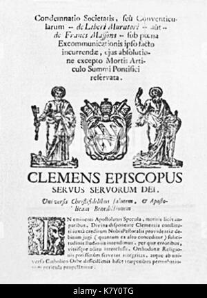 In eminenti Clemens Episcopus Stock Photo - Alamy