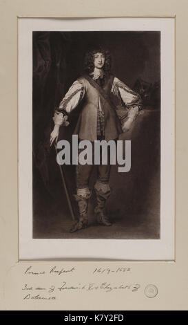 Portrait of Prince Rupert (1619-1682). Royalist commander in the ...