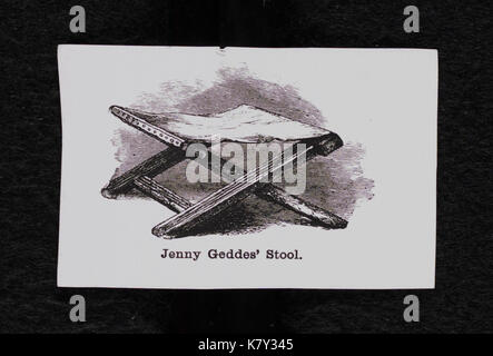 Jacobite broadside - Jenny Geddes' stool Stock Photo - Alamy