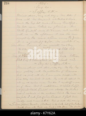Journal,1895-1896 (bulk), 1895-1927 (inclusive) (Page 9 Stock Photo - Alamy