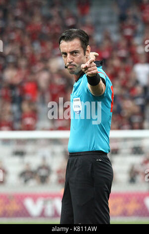 Curitiba, Brazil. 17th Sep, 2017. Wendel do Fluminense during Atletico ...