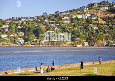 View of Moncks Bay and Clifton from Beachville Road, Redcliffs ...