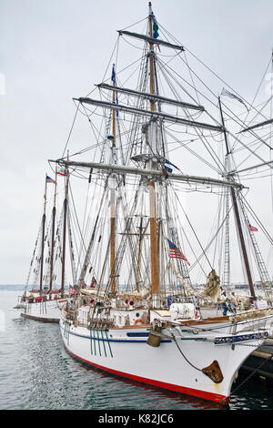 Tall ship Irving Johnson at the Festival of Sail in San Diego Bay, CA ...